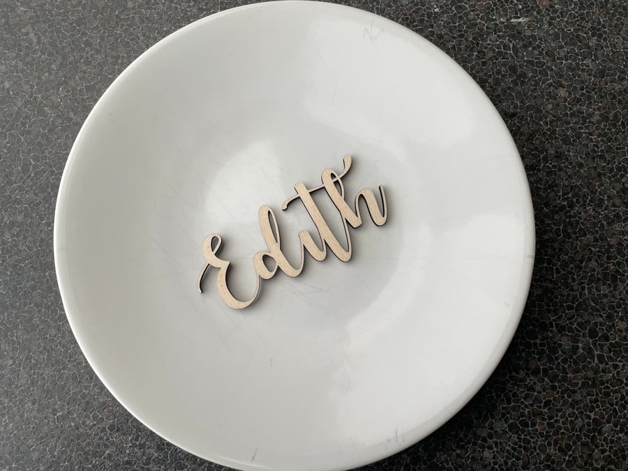 Stunning place card names for your wedding tabl... - Folksy