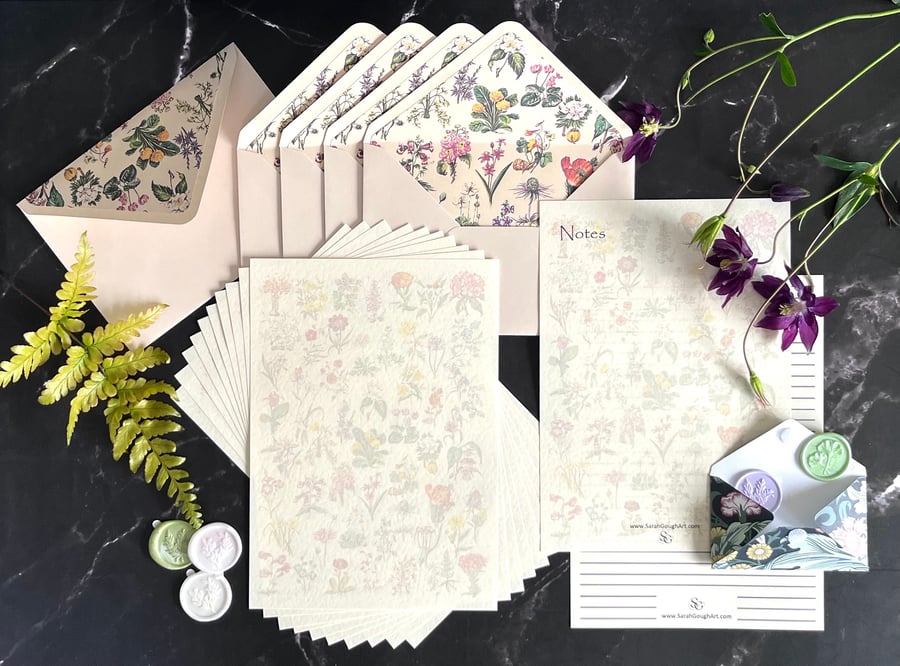 Vintage Floral Collection - Scented Letter Writ... - Folksy