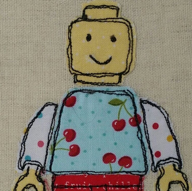 'Walkies' Handmade Building Block Character wit... - Folksy