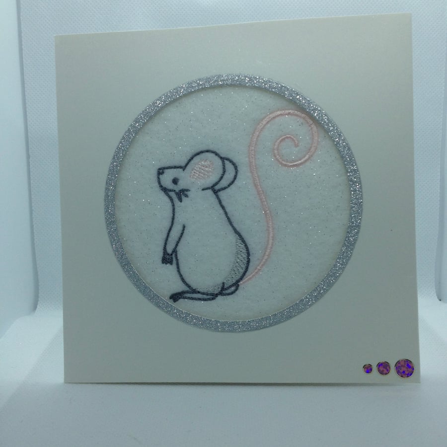 SOLD - Mouse Card C - 64 - Folksy