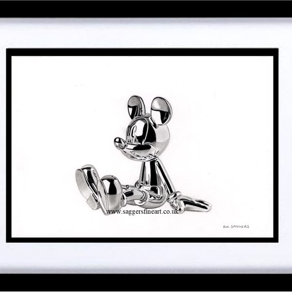 Metal Mickey Mouse - Folksy