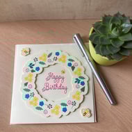 Summer Birthday Card - Happy Birthday - blank c... - Folksy