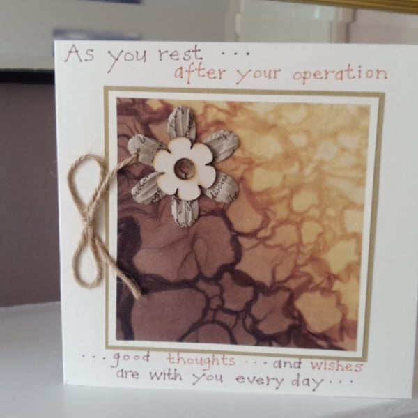 Post op get well card - Folksy