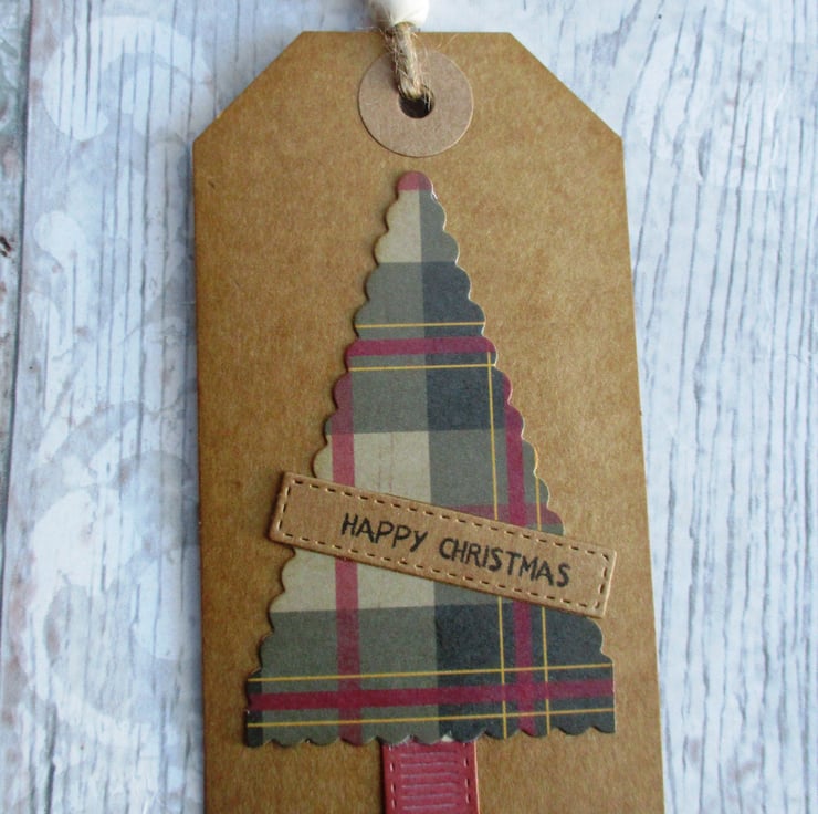 Set of 3 gift tags Christmas Tree - Folksy