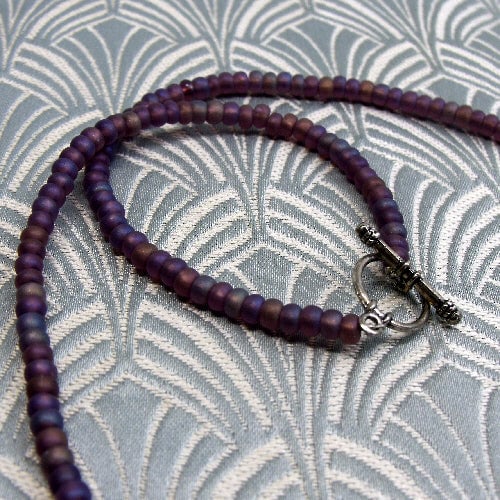 Jasper Necklace Jewellery, Lilac Purple Necklac... - Folksy