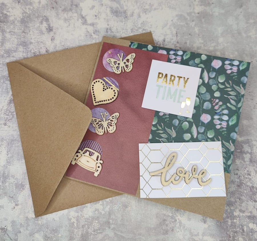 Bespoke Wedding Card - Folksy