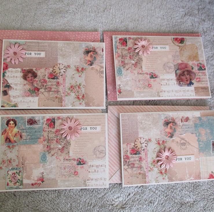 Vintage Romantic Stationery Set - Notebook - No... - Folksy