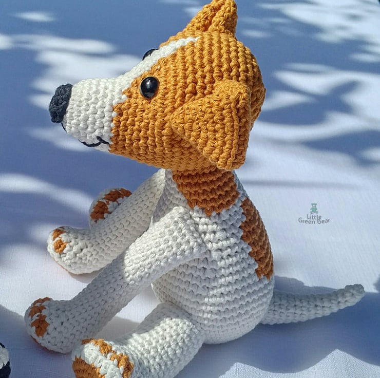 Jeremy the Jack Russell Crochet Pattern, Dog A... - Folksy