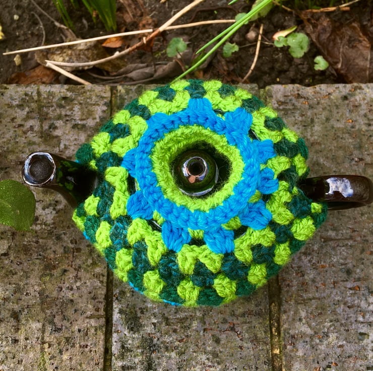 One Cup Bright Green Tea Cosy, Small Funnel Nec... - Folksy
