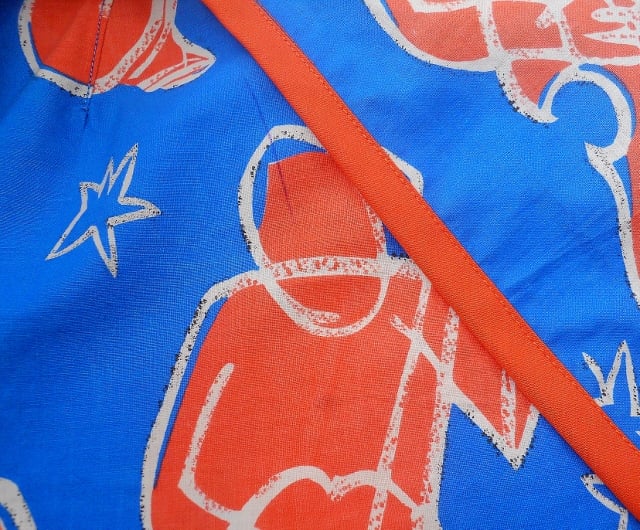 Vintage Fabric Wrap ROCKABILLY Skirt RESERVED - Folksy