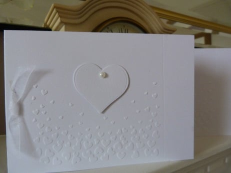 Pack of 5 Blank tiny heart cards - Folksy