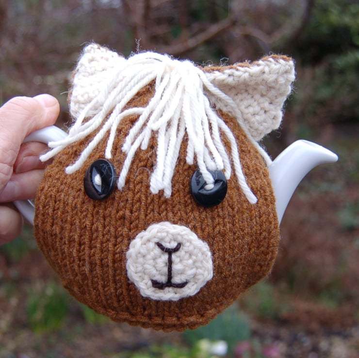 knitted tea cosy, Alpaca face Tea cosy - to fit... - Folksy