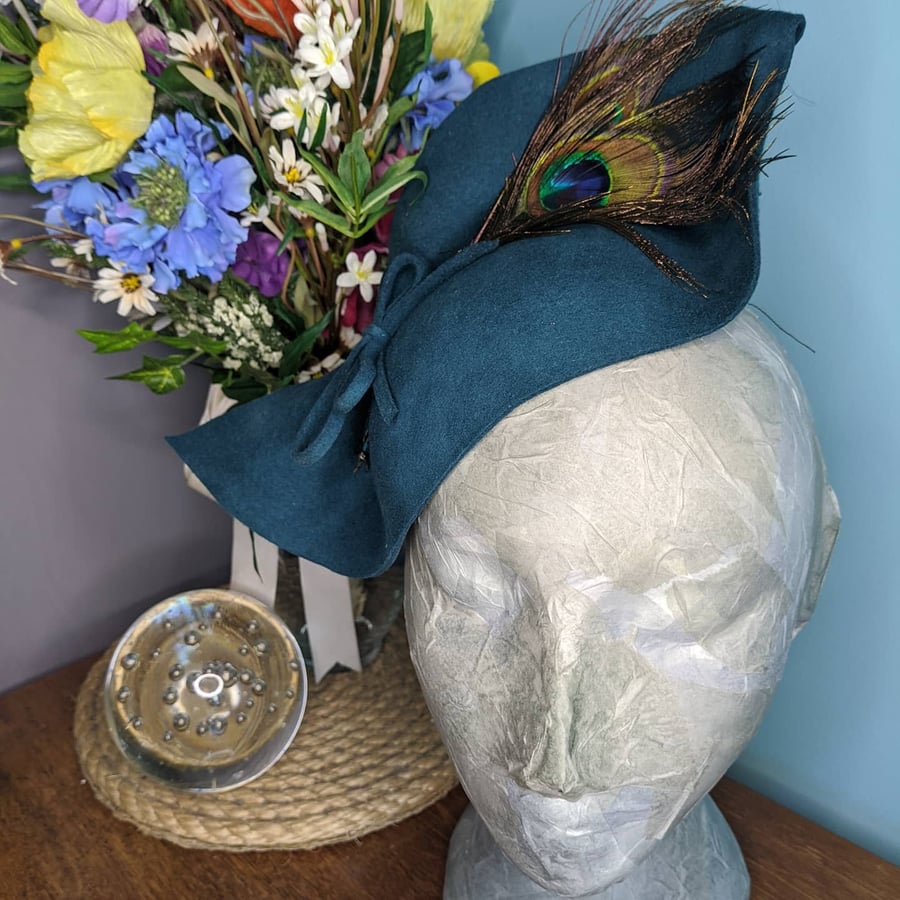 Bespoke 1940s Style Hat - Made to Order - Folksy