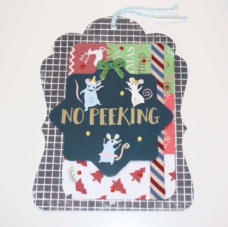 Jumbo Christmas Gift Tags No Peeking Just For Y... - Folksy