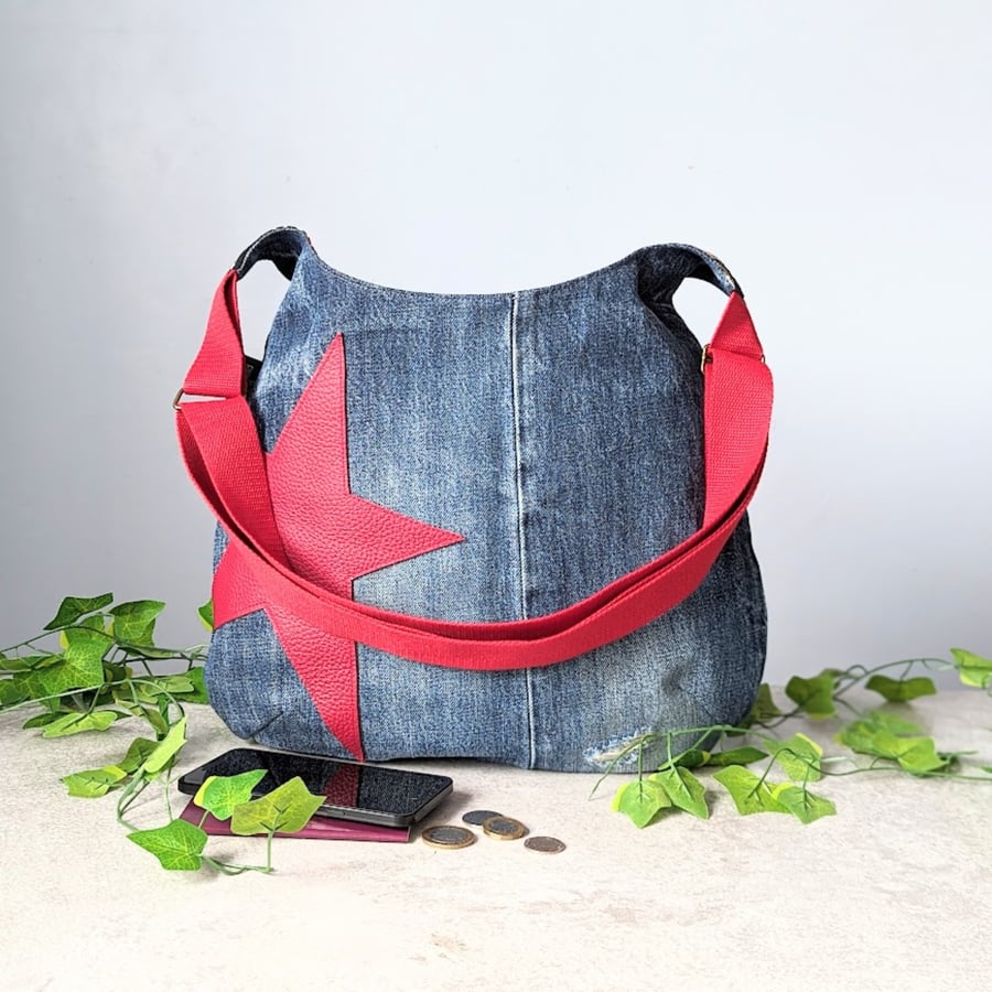 Denim Bag - Denim Jeans Cross Body Crossover Ba... - Folksy