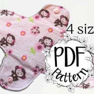 Reusable sanitary pad pattern, washable panty l... - Folksy