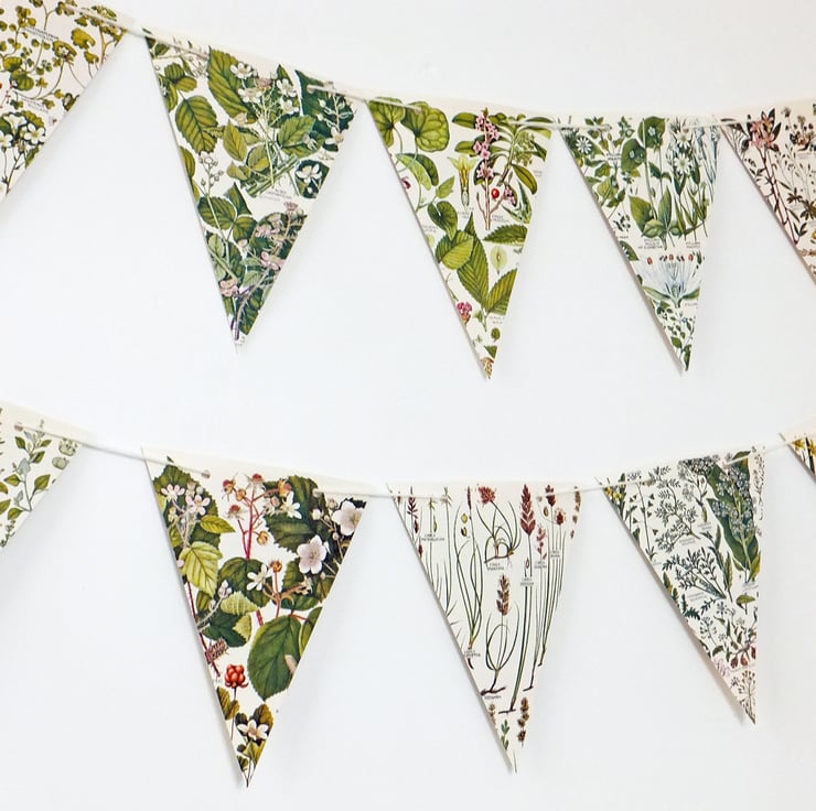 Botanical Bunting - Folksy