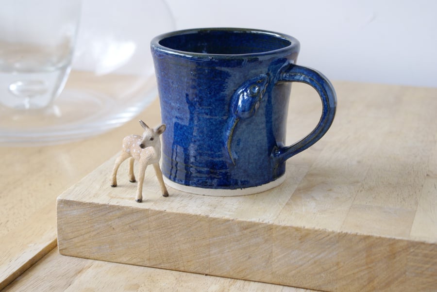 Single handmade tea mug - stoneware pottery mug... - Folksy