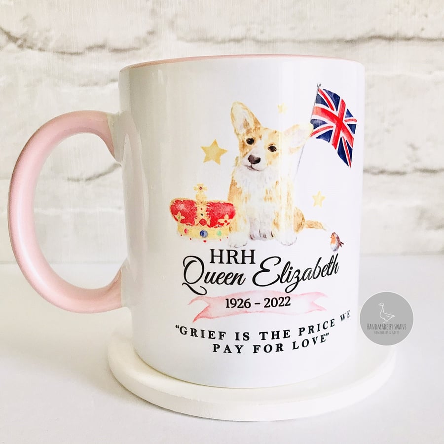 Queen Elizabeth II mug, In memory of The Queen,... - Folksy