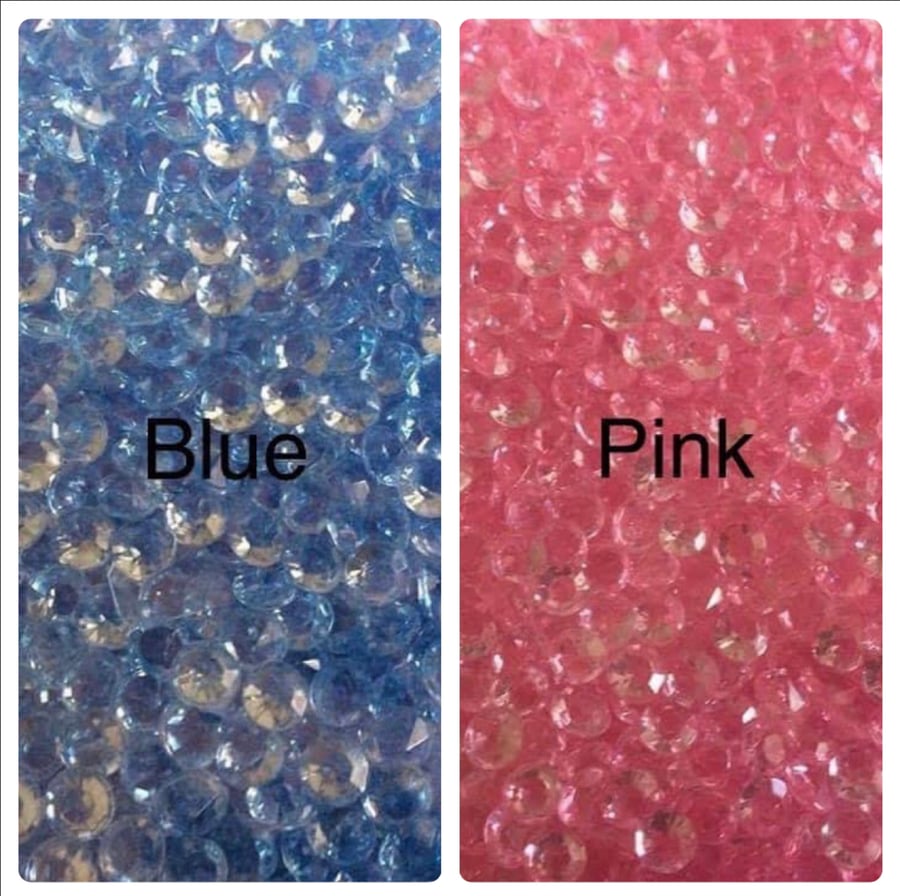 Scatter Crystals-4000-Pink or Blue- 4mm Circle - Folksy