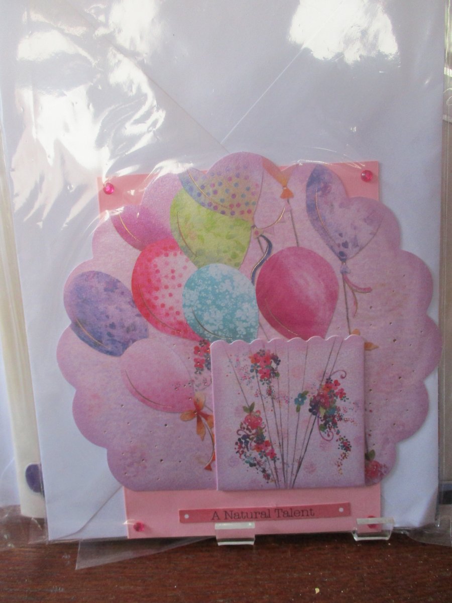 A Natural Talent Balloon General Card - Folksy
