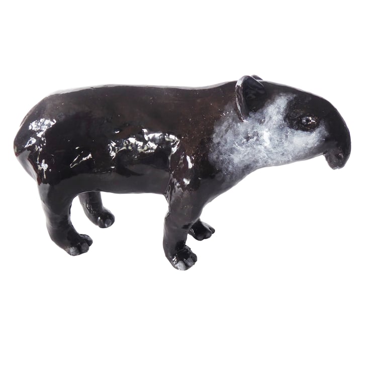 Tapir Ceramic Ornament - Hand Built - Folksy