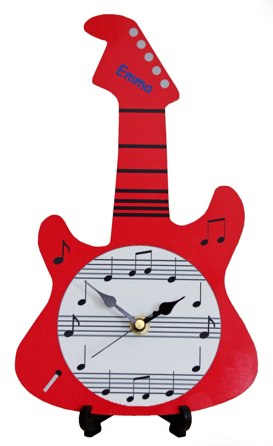 Personalised Guitar Clock - you add the owners ... - Folksy