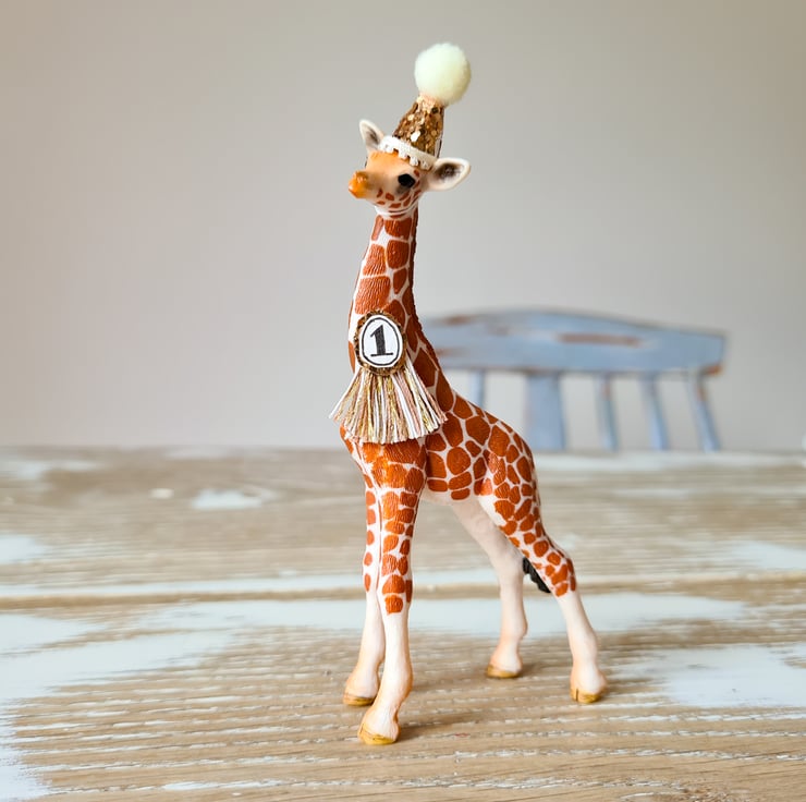 Baby Giraffe Cake Topper children's safari Part... - Folksy