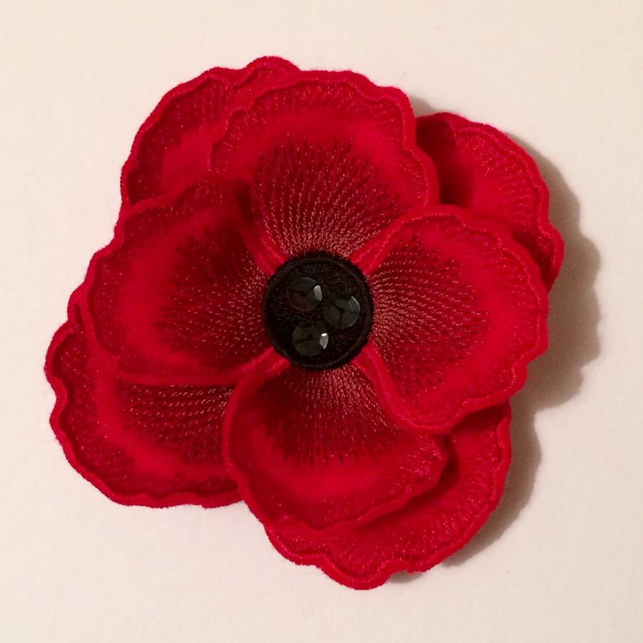 Poppy - Rememberance Poppy Brooch - Poppies - F... - Folksy