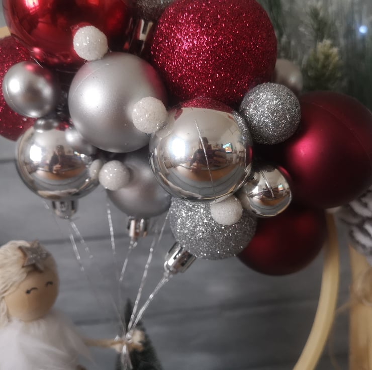 Macrame Handmade Doll with Balloons and Christm... - Folksy