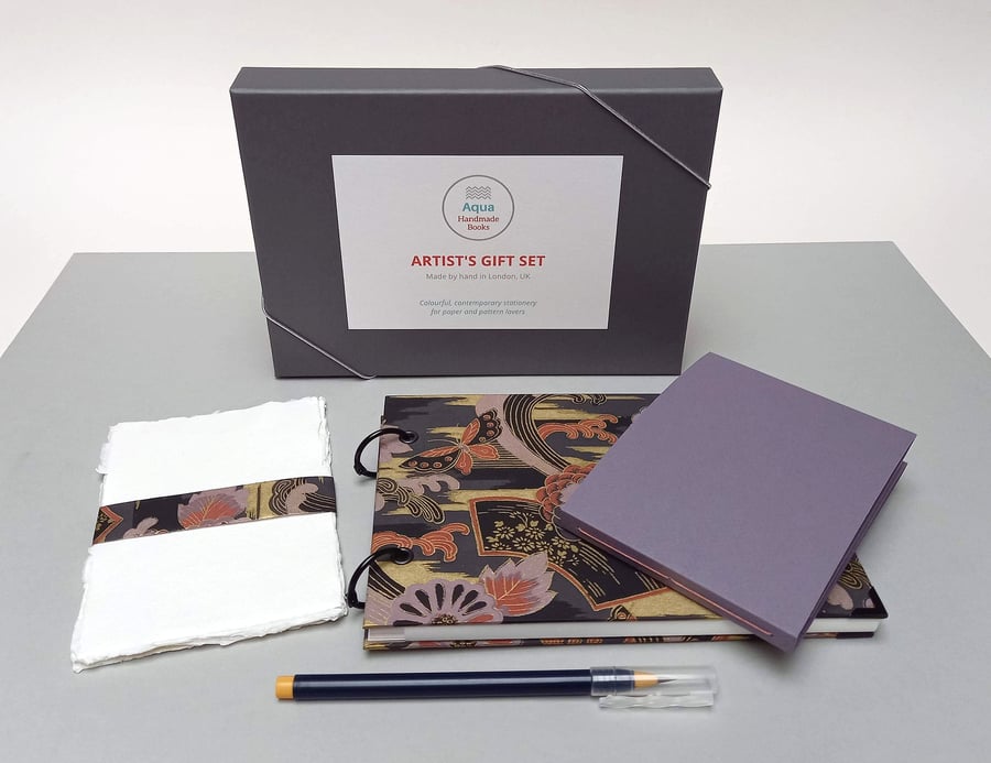Artist Gift Set, Handmade Sketchbooks for Drawi... - Folksy