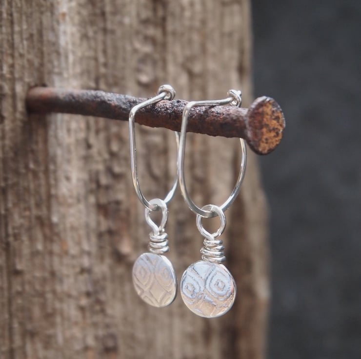 Earrings, silver drop earrings - Folksy