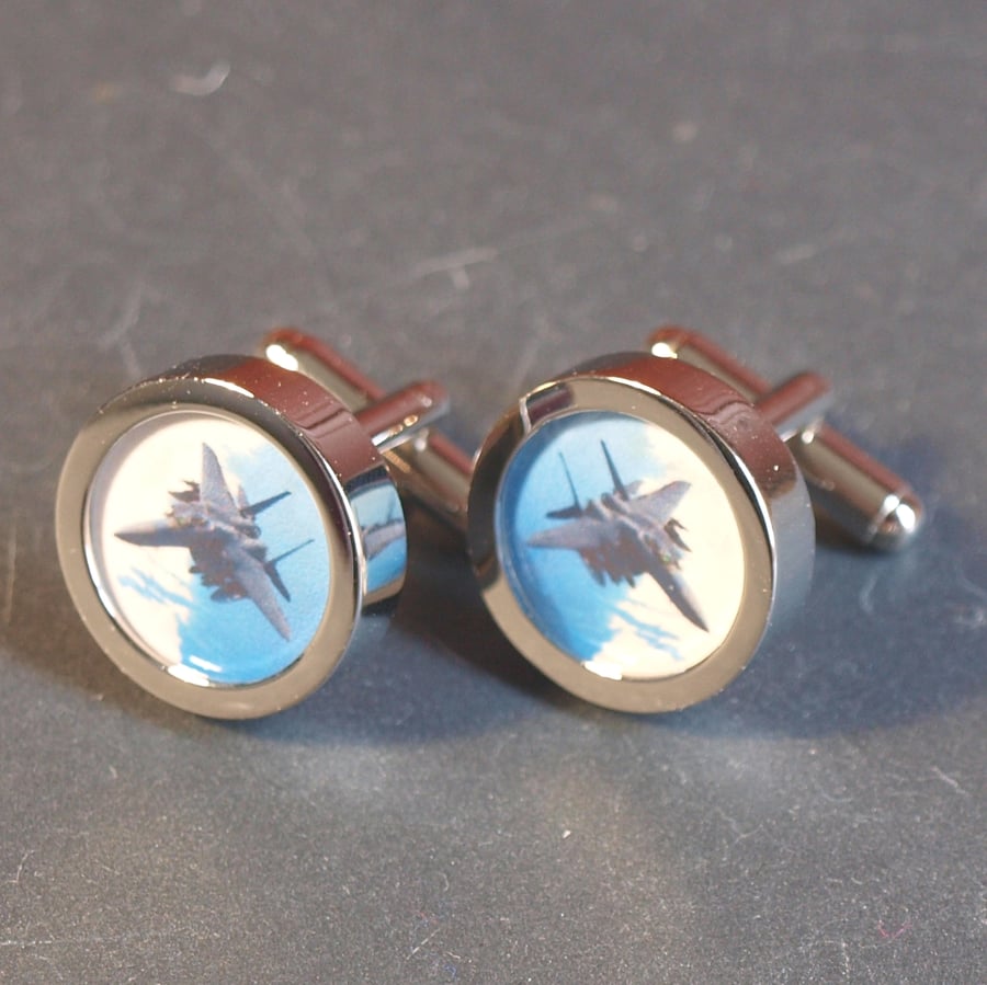 F15 Eagle Fighter Jet Cuff Links - Folksy