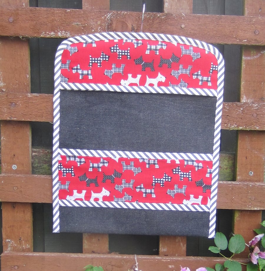 Scottie Dog Peg Bag - Folksy
