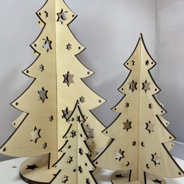 Table Top handmade wooden small Christmas Tree - Folksy