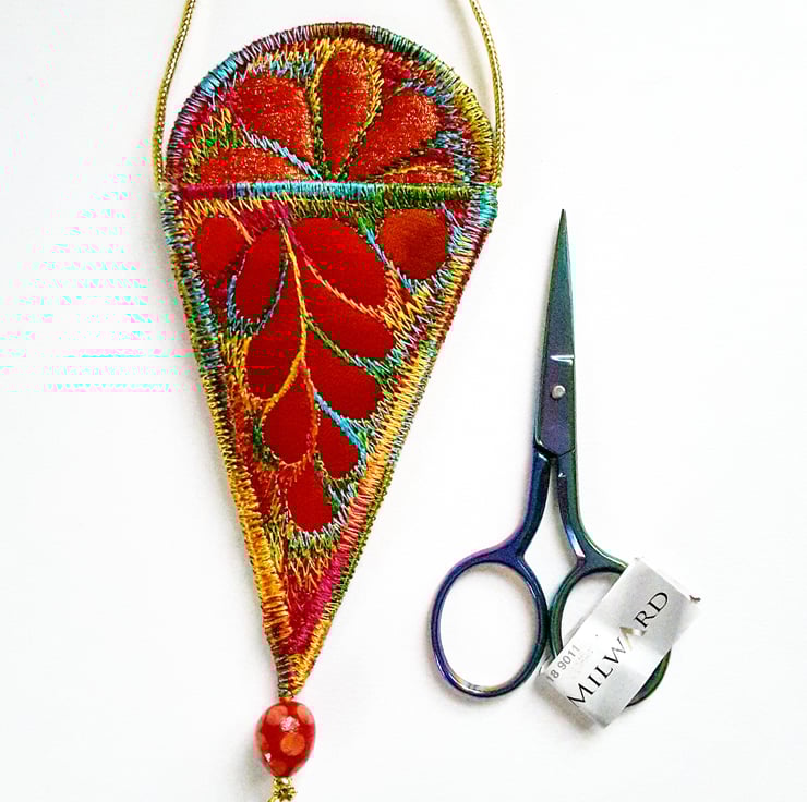 Sewing Scissor Holder Necklace - Folksy