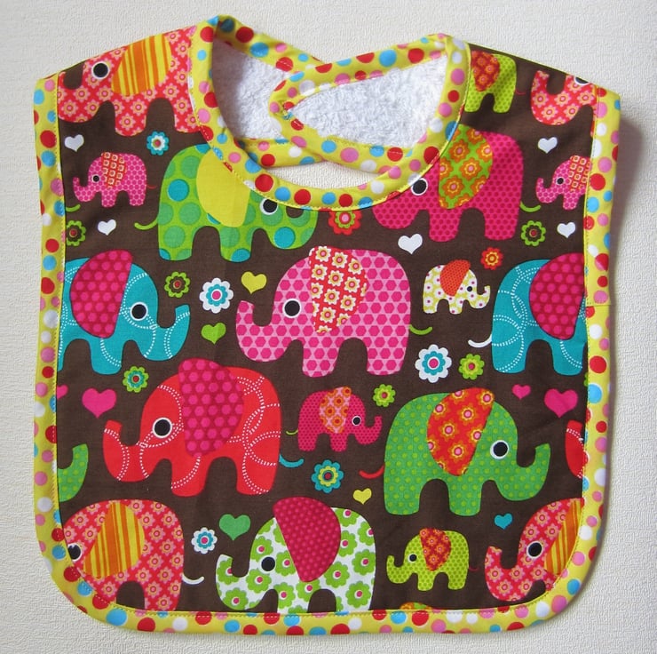 Elephant Bib - Folksy