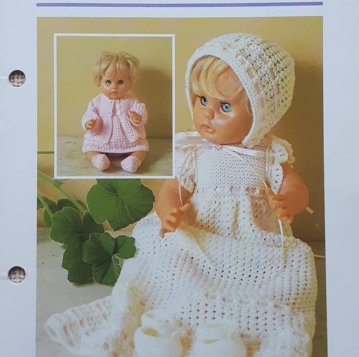 VINTAGE KNITTING PATTERN Baby Doll Layette - Folksy