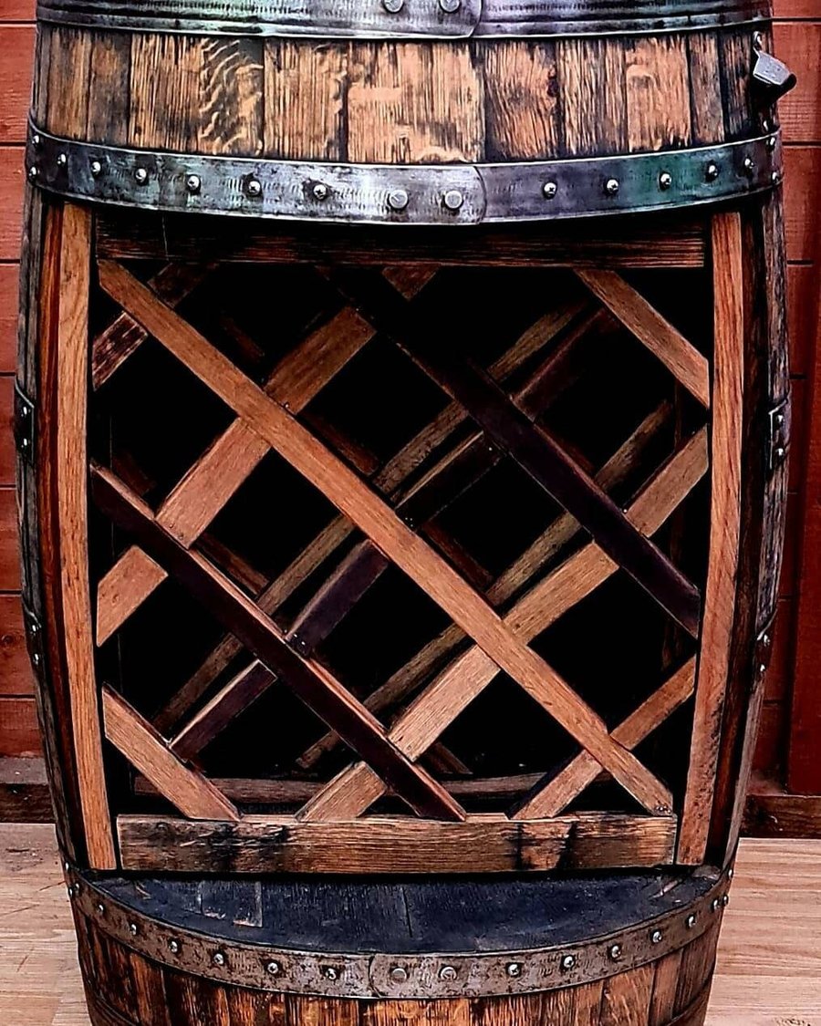 Totally Unique 12 Bottle Barrel Wine Rack - Folksy