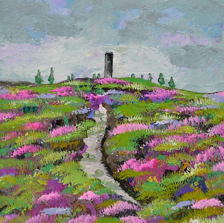 An Acrylic Painting of Scolty Hill, Aberdeensh... - Folksy