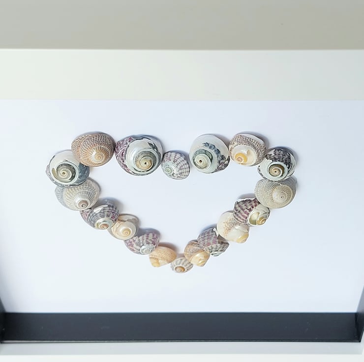 Cornish shell heart - Folksy