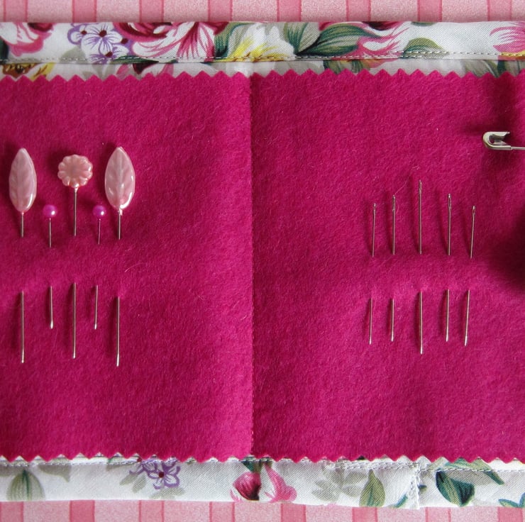 Vintage Hand Embroidered Needle Case - Folksy