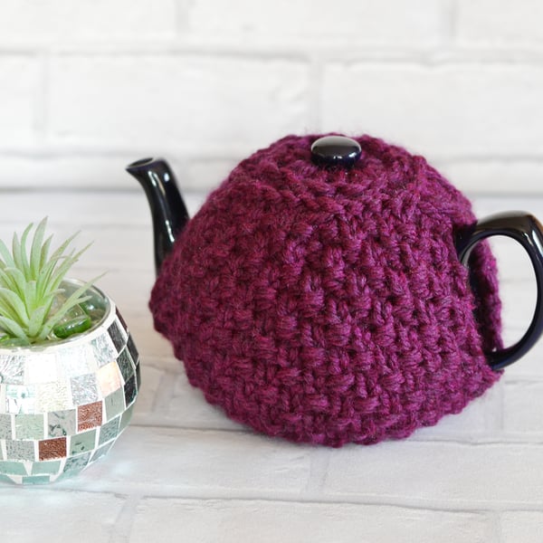 Tea Cosy Cover 24 Colours Super Chunky Knitted ... - Folksy
