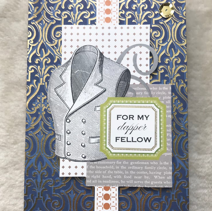 Luxury Handmade 3D Gentleman Birthday Card - Folksy