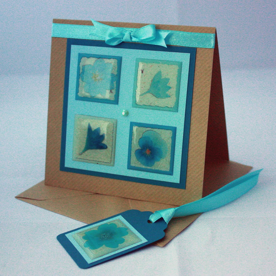 Any occasion greetings card with gift tag - Folksy