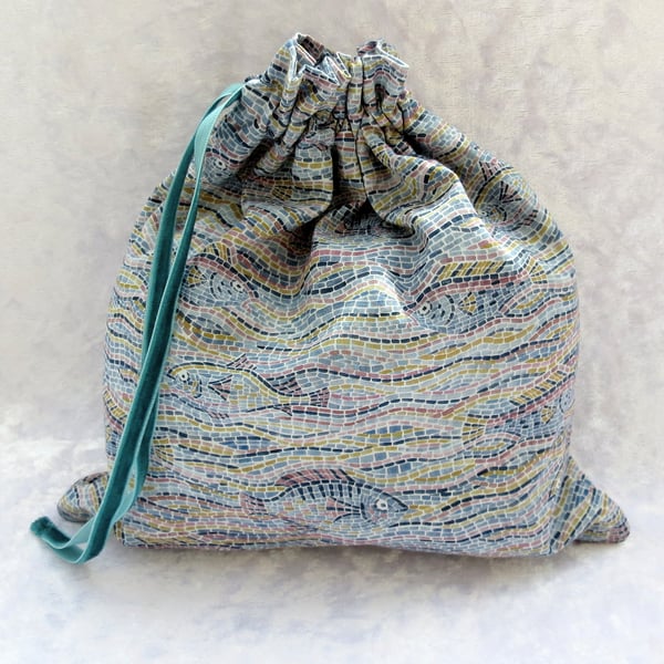 Liberty Lawn drawstring bag, drawstring pouch, ... - Folksy