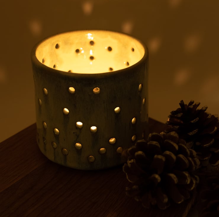 Ceramic Luminaire Tea light Holder - Folksy