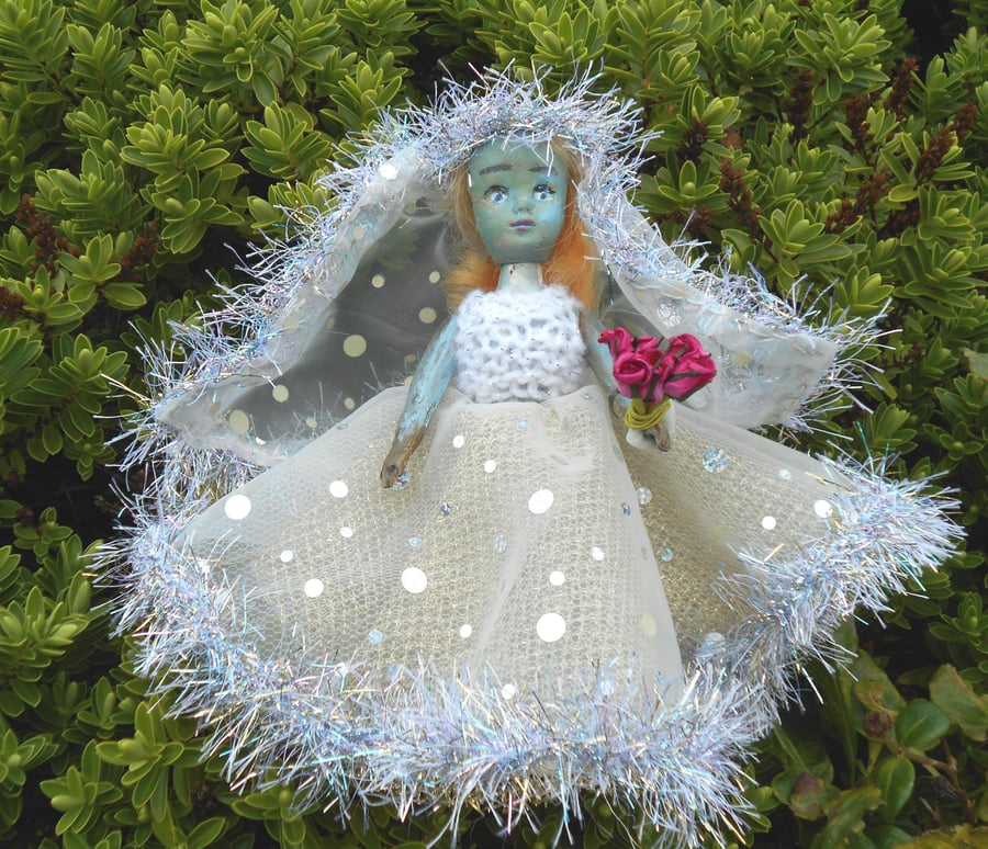 Tree topper or Dressing Table Doll 3 Ghost Bride - Folksy
