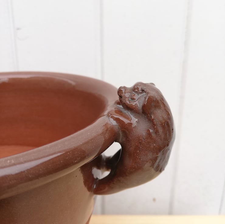 Handmade ceramic hedgehog plant pot unusual gar... - Folksy