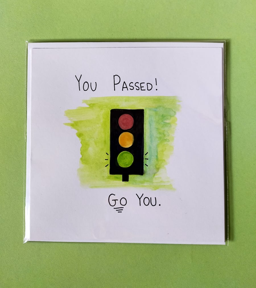 You Passed! Card - Folksy